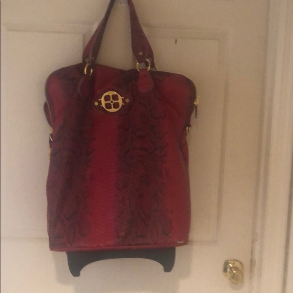 Bags | Croco Embossed Luggage | Poshmark